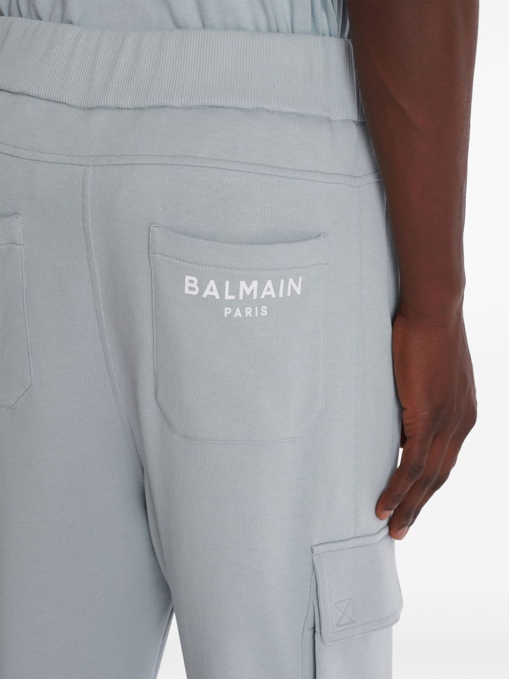 Balmain Print Cargo Sweatpants Grey – Jet Mexico