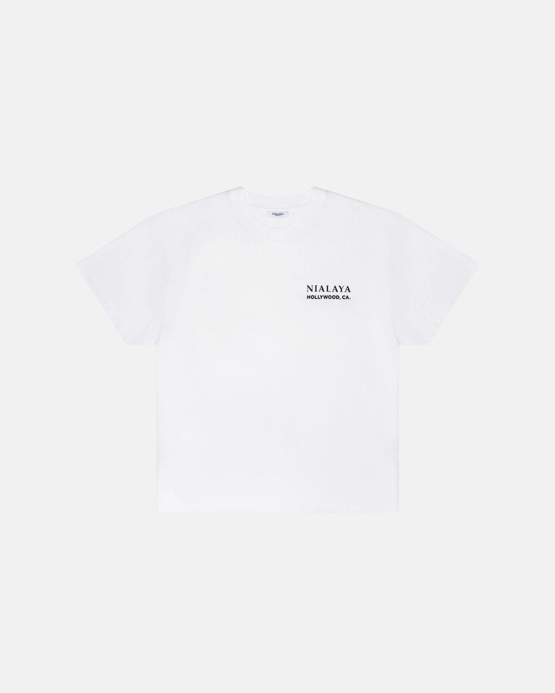 Classic Nialaya Logo Tee in White | Jet Mexico