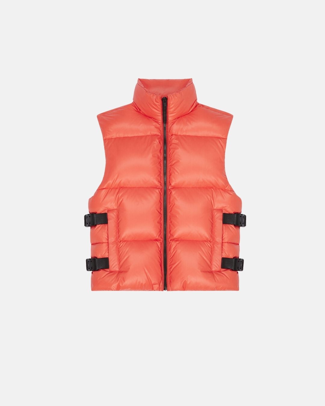 Givenchy Sleeveless Puffer Jacket With Buckles Orange | Jet Mexico