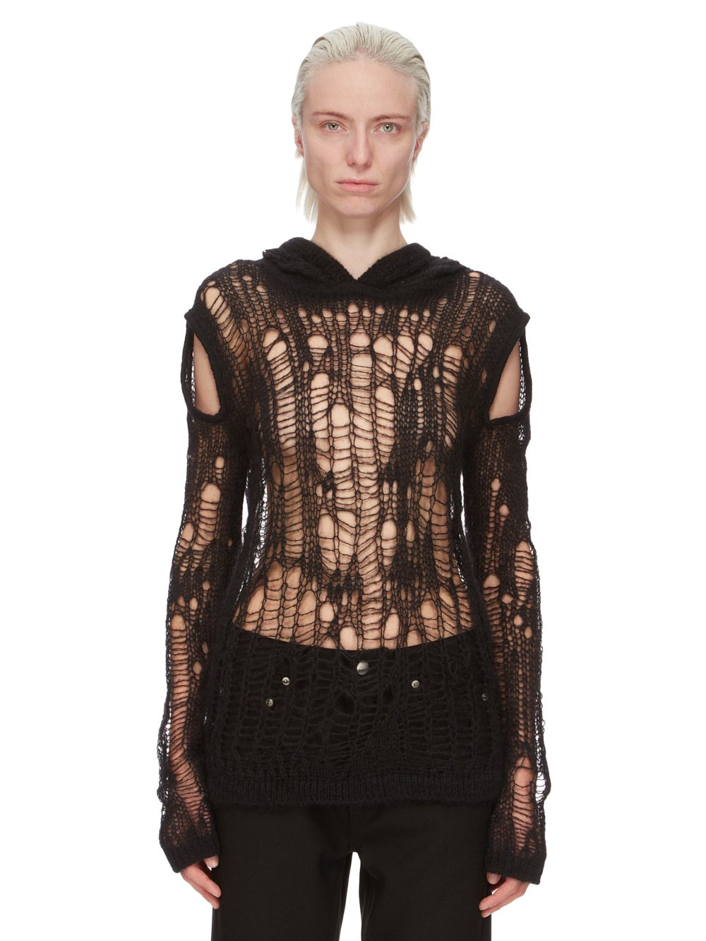 Knit Sweater Spider Hoodie Black – Jet Mexico