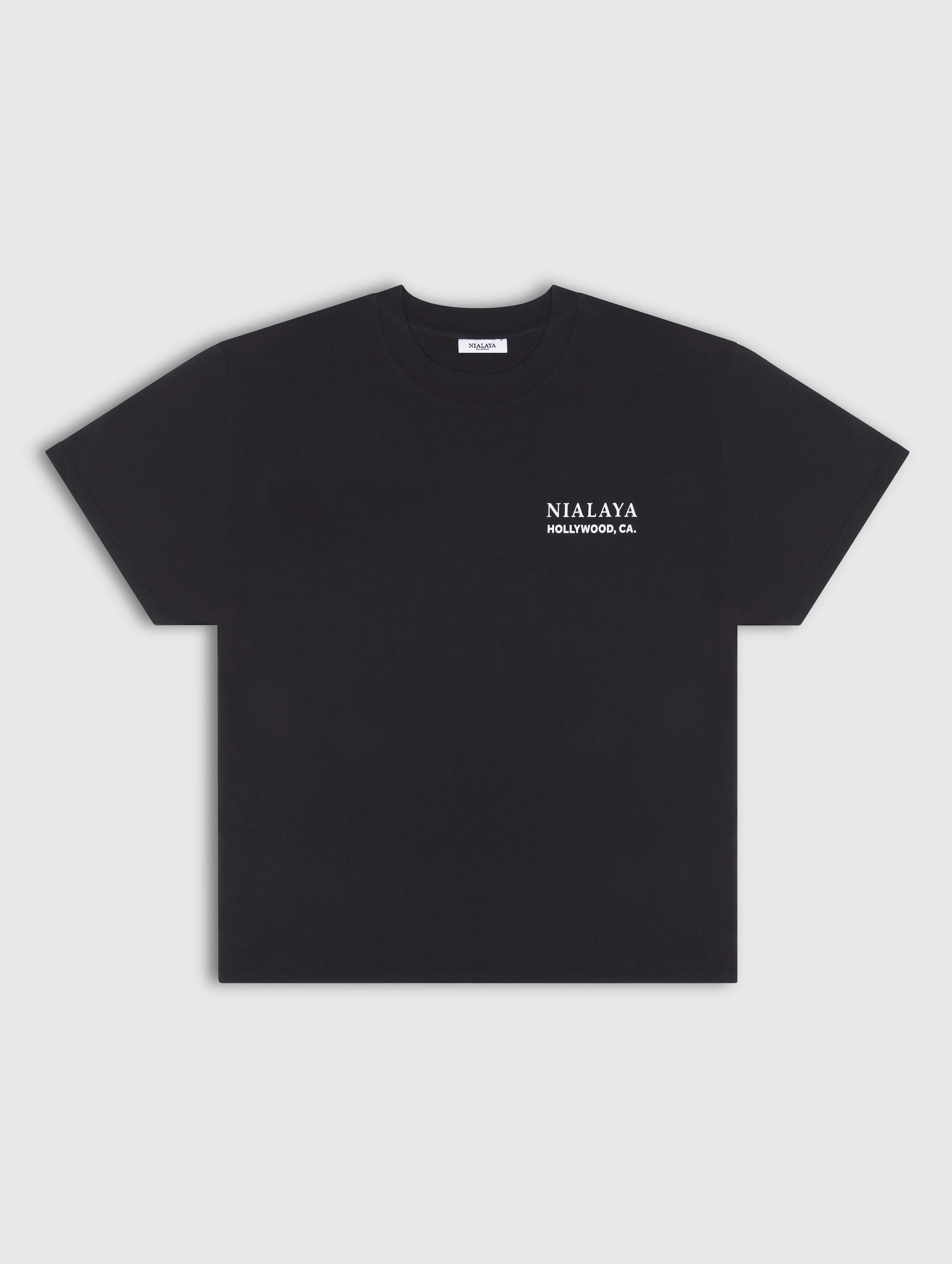 Classic Nialaya Logo Tee in Black – Jet Mexico