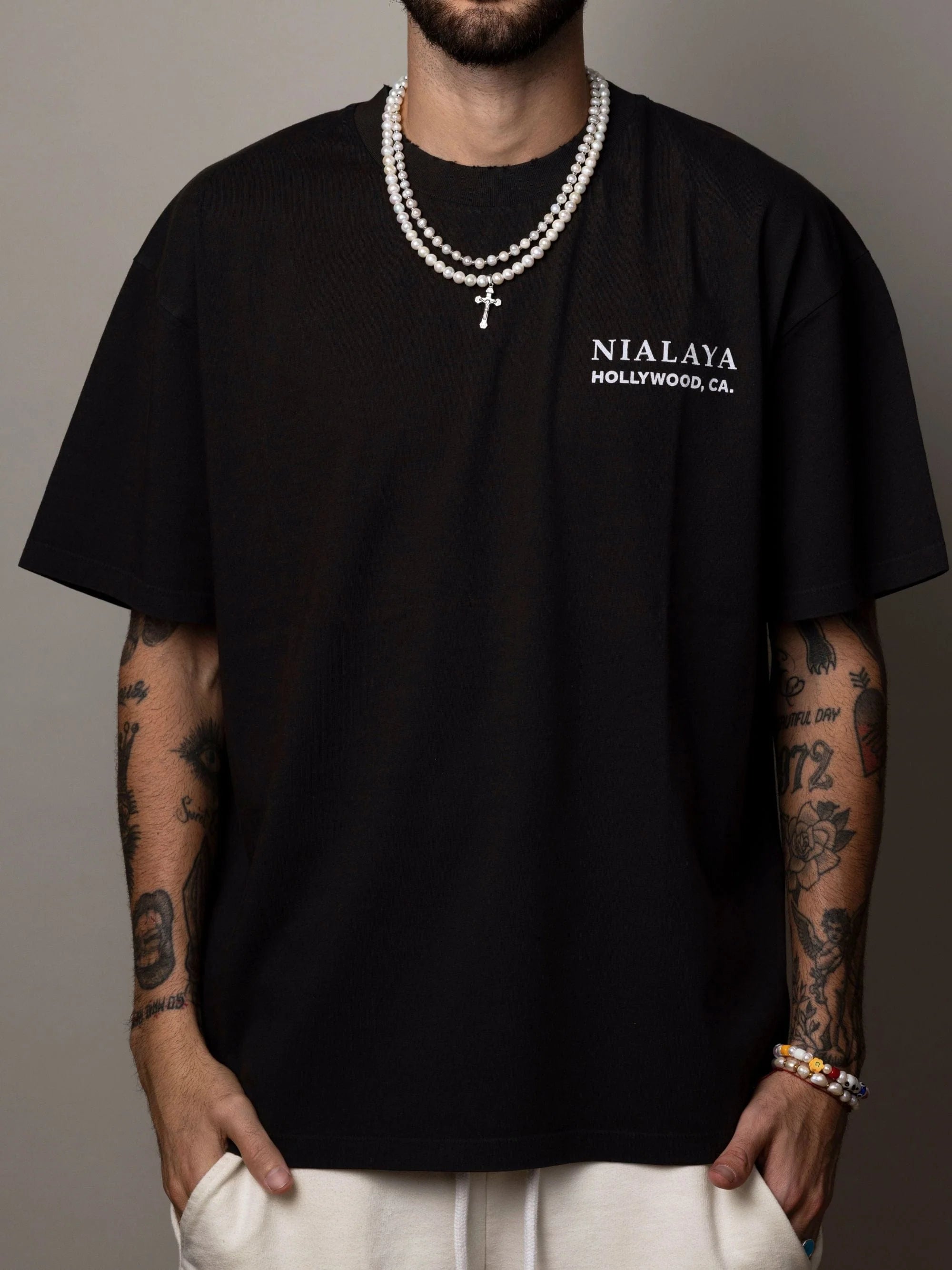 Classic Nialaya Logo Tee in Black – Jet Mexico